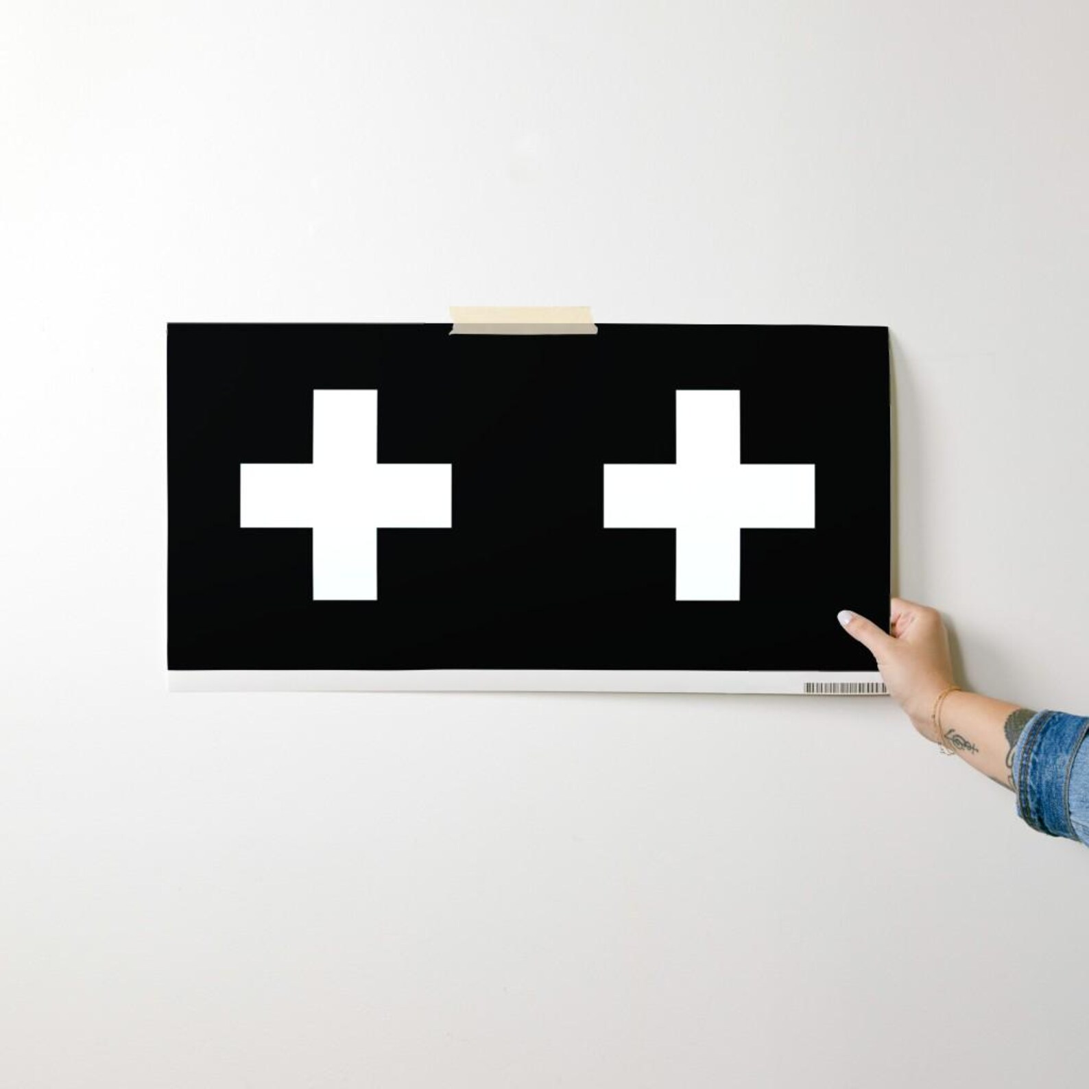 Plus Signs Wallpaper - White Black Plus Signs by Modfox - Plus Signs ...