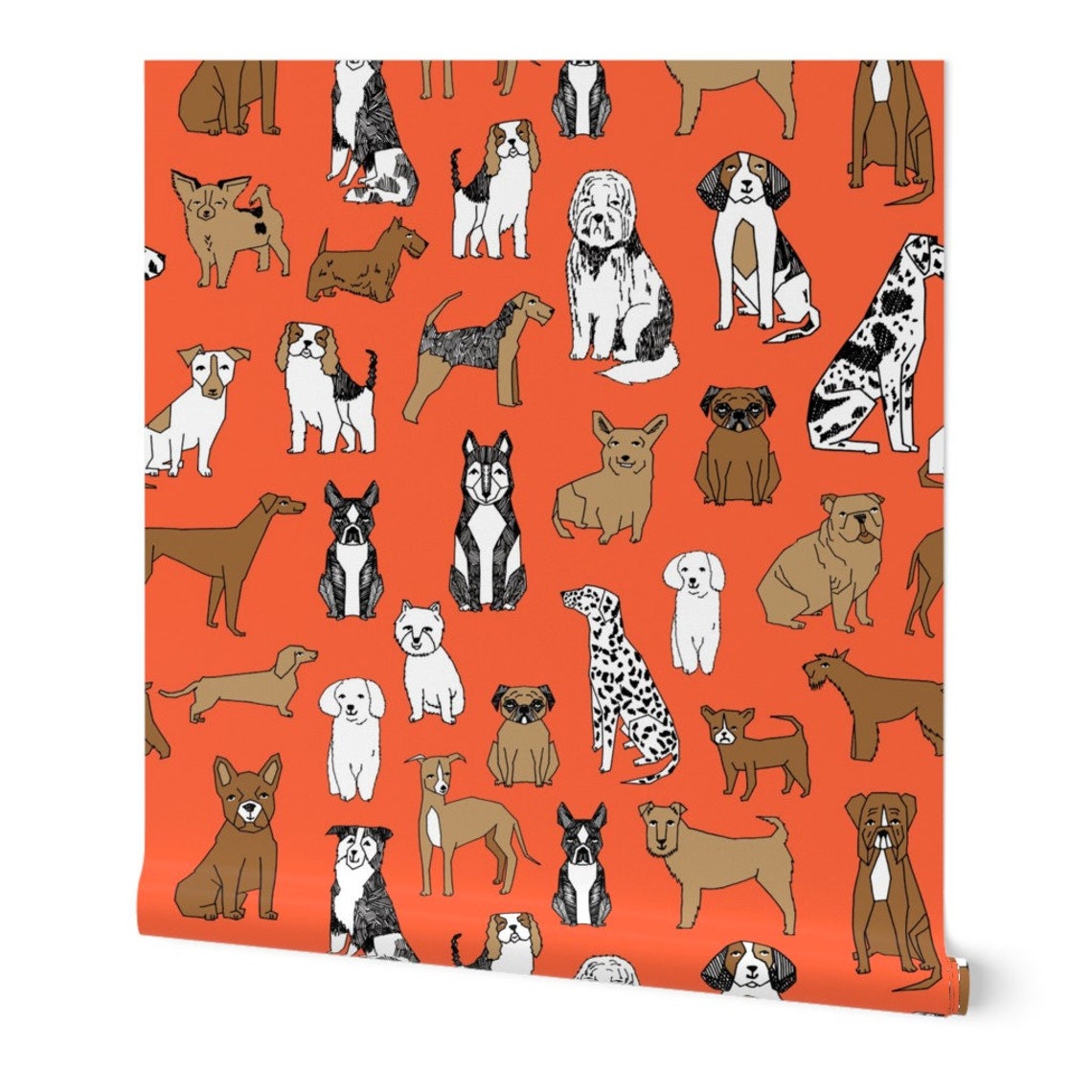 Dog Wallpaper Dog Breed Orange Dogs by Andrea Lauren Dogs - Etsy