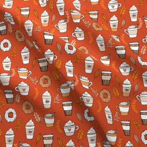 Orange Plaid Fabric Pumpkin Fall Plaid OrangeBlackWhite By | Etsy