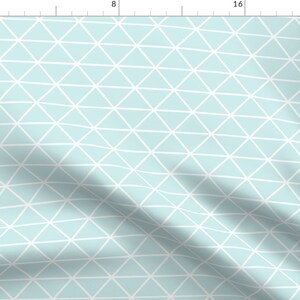 Blue Triangle Fabric Triangle Baby Blue by Curious Nook - Etsy