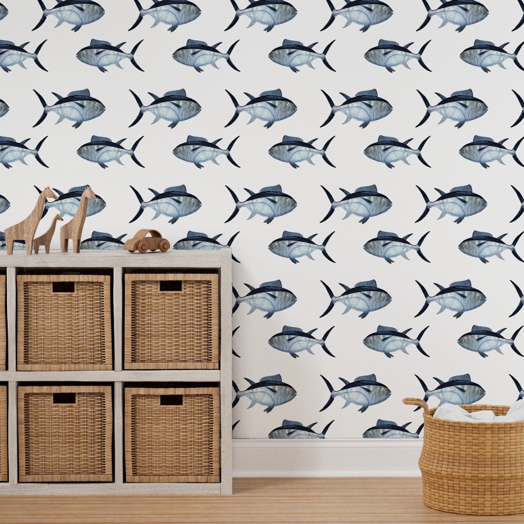 Tuna Fish Wallpaper Bluefin Tuna by Arwenartanddesign - Etsy