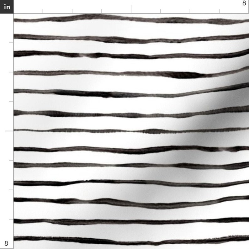 Watercolor Stripes Fabric Simple Hand Painted Stripe Pattern - Etsy