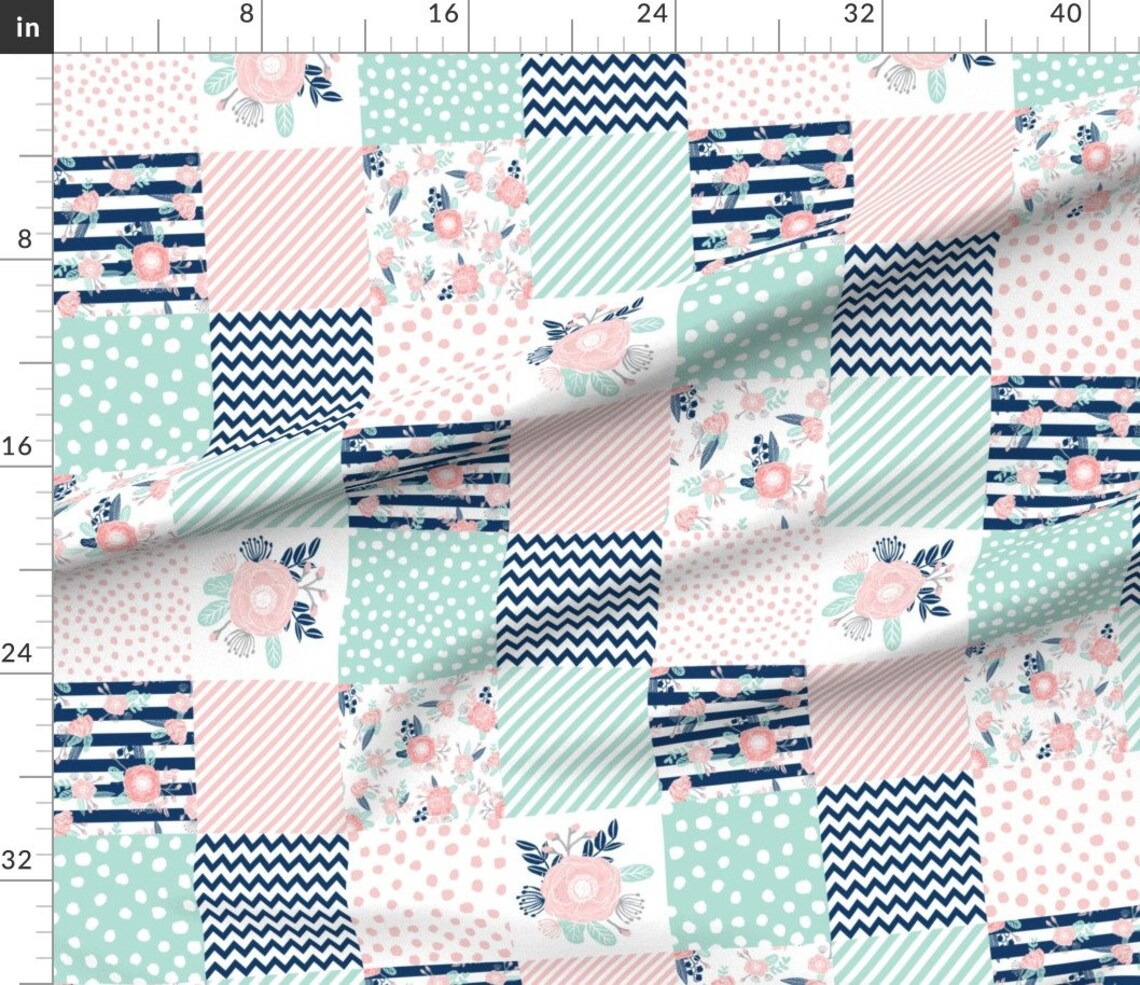 Wholecloth Quilt Fabric Cheater Quilt Fabric Girls Fabric | Etsy