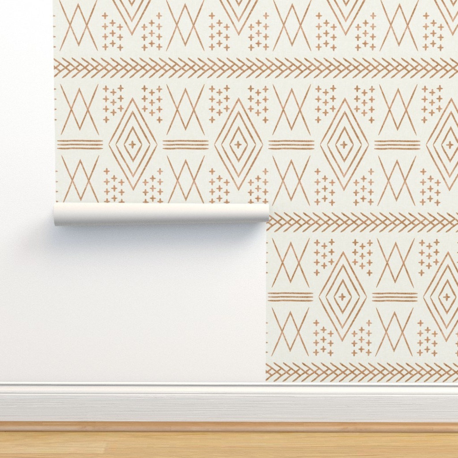 Vintage Moroccan Wallpaper Moroccan Beige by - Etsy