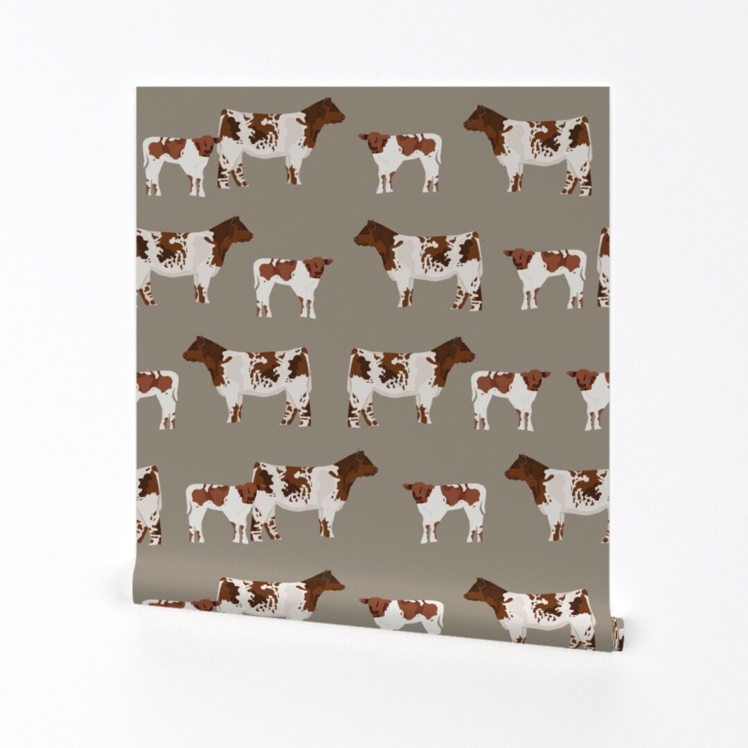 Cattle Wallpaper Shorthorn Cattle and Calf Cows by Petfriendly Custom ...