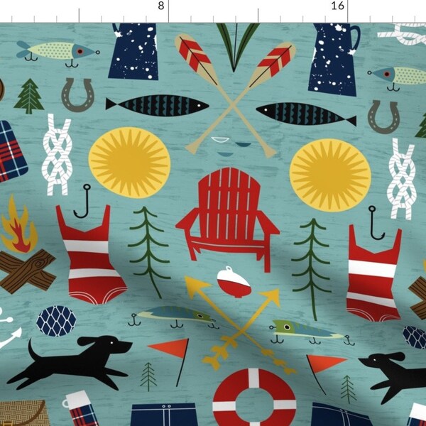 Lake Fabric - Etsy