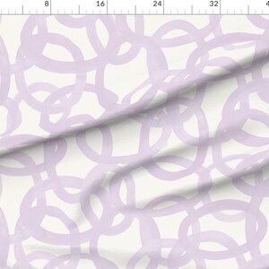 Lavender Loops Fabric Lilac Circles by Danika_herrick - Etsy