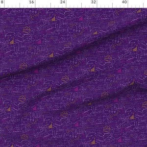 Math Fabric - Math Lessons (purple) by Robyriker - Math Formulas ...