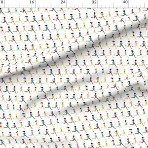 Runner Fabric Running Around the World by Mariao Track and Field ...
