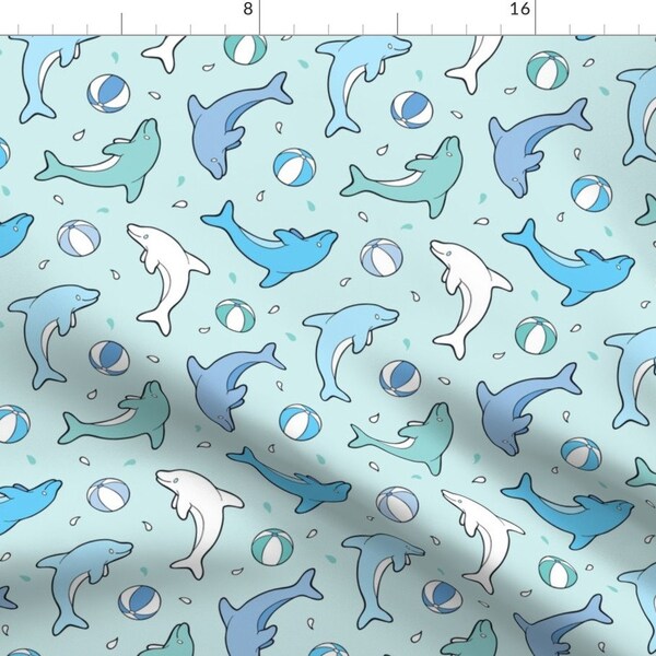 Dolphin Fabric - Etsy
