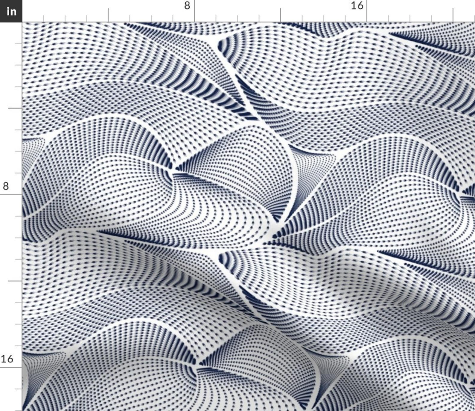 Navy Waves Geometric Fabric Birds in Flight Navy by Samossie - Etsy