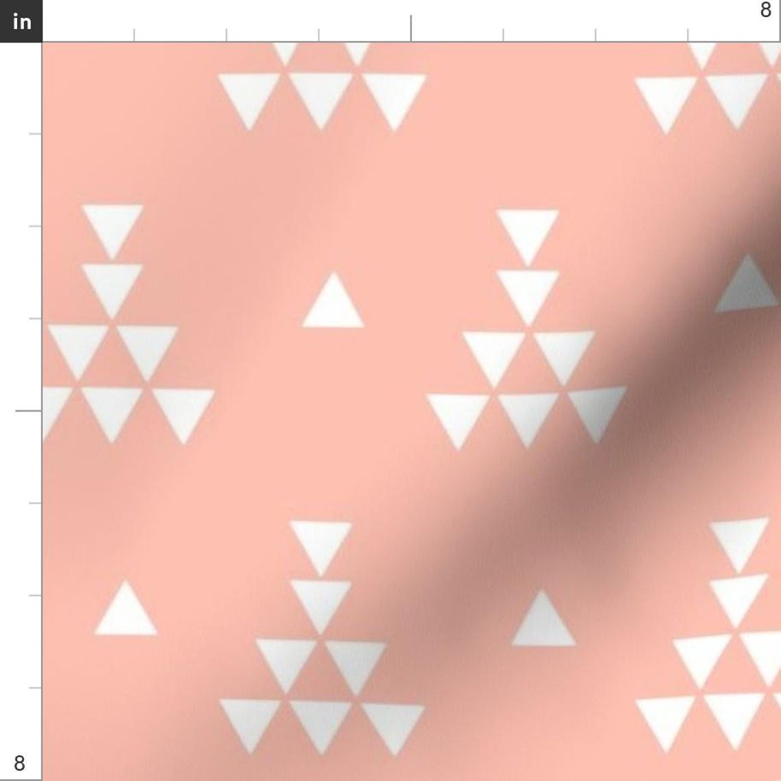 Tipi Fabric - Light Coral Triangle Teepee by Mint Peony - Boho ...