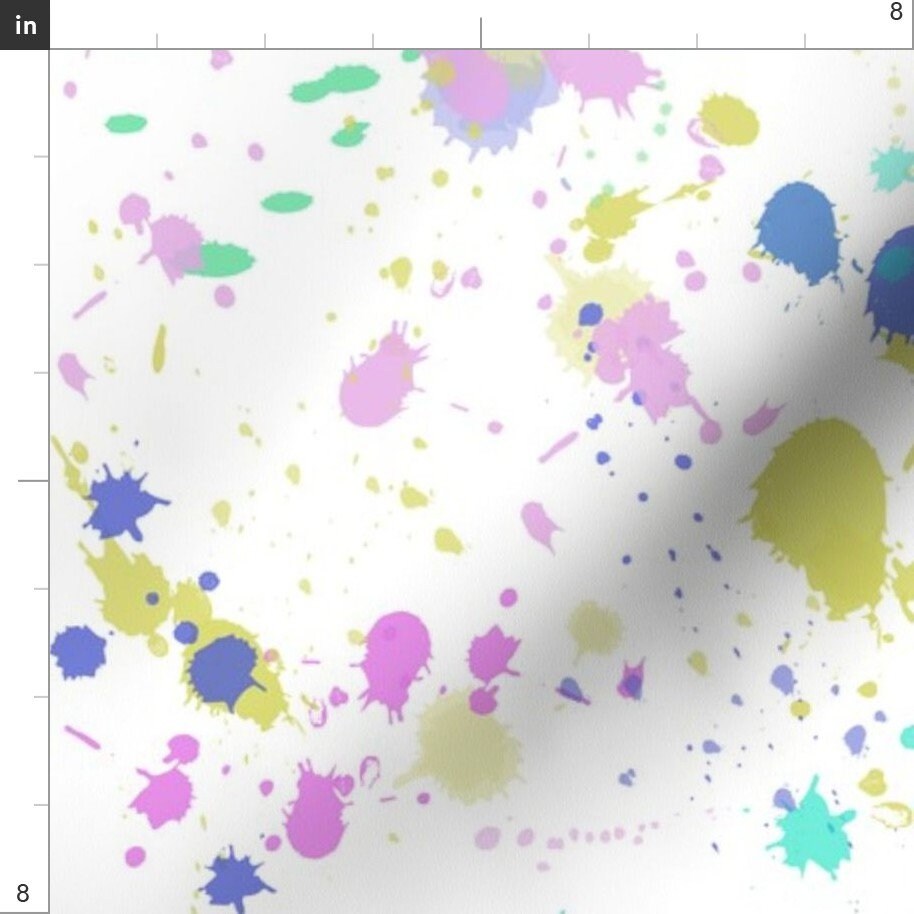Splatter Paint Fabric Splat in Easter Eggs by Danika Herrick - Etsy
