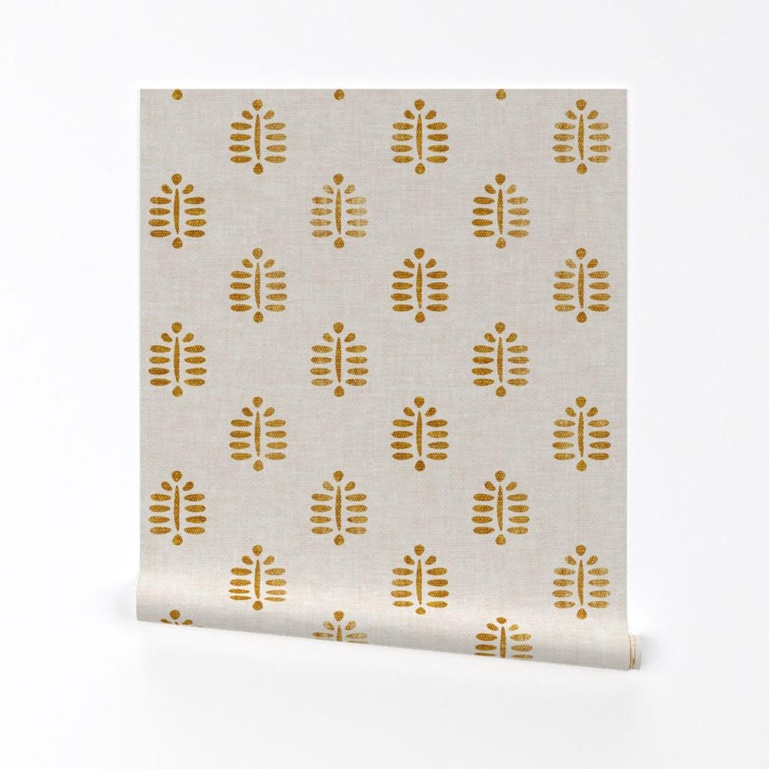 Boho Block Print Removable Peel and Stick Wallpaper - Minimal - Wall ...