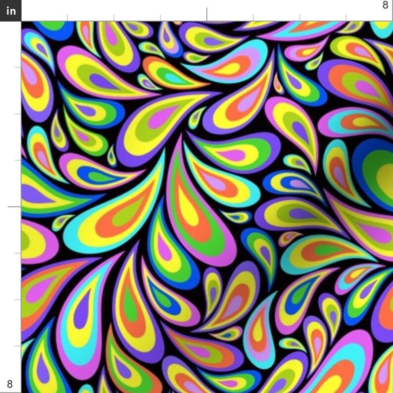 Surreal Abstract Fabric Abstract Pattern by Kiyanochka - Etsy