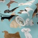 Dogs Wallpaper Light Blue Lots of Breeds Dog Breed by - Etsy
