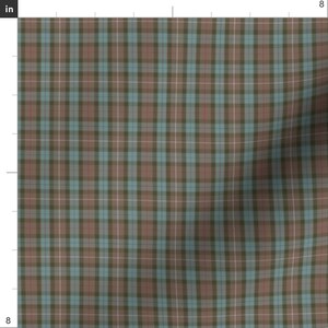 Muted Blue and Red Plaid Fabric 1/4 Scale Fraser Hunting - Etsy