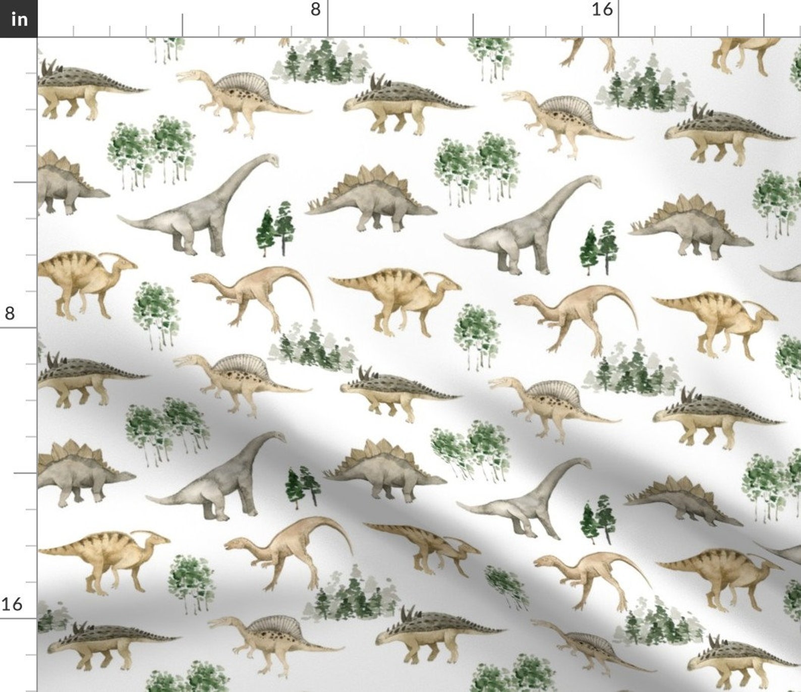 Dinosaur Days Fabric 8 Dinosaur Days Prehistoric // - Etsy