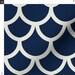 Scallop Fabric Fish Scales Navy by Holli Zollinger Fish Scale Nautical ...