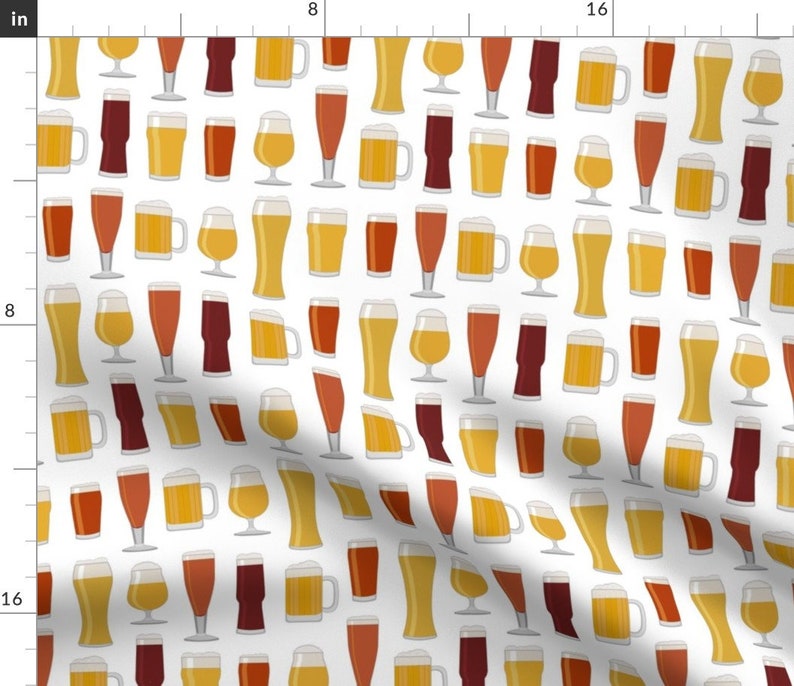 Beer Fabric Beer Glasses by Jannasalak Beer Brewery Craft - Etsy