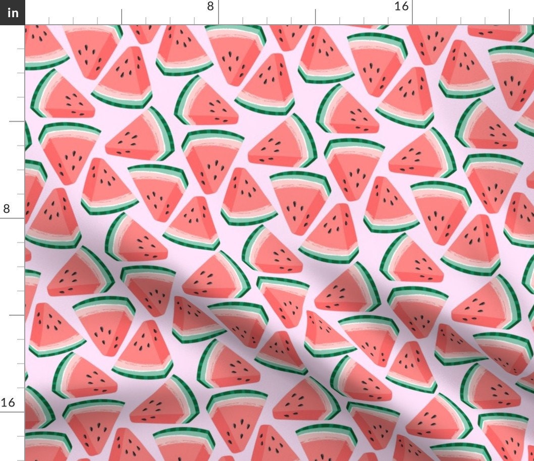 Watermelon Fabric Watermelon By Kristinnohe Watermelon | Etsy