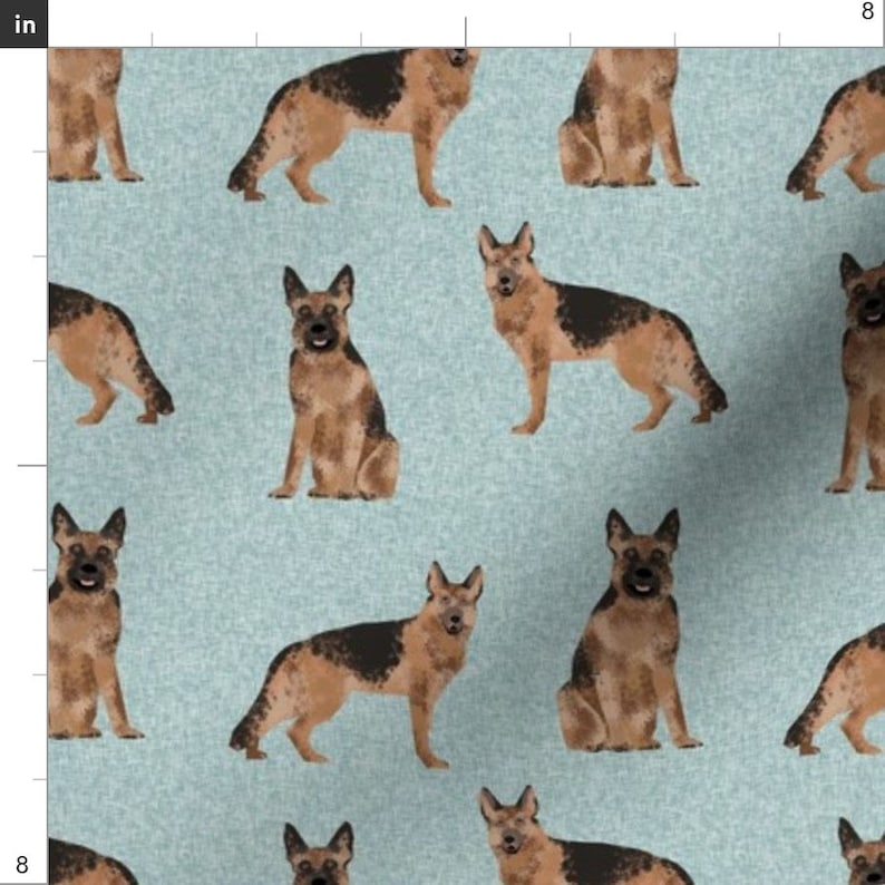 German Shepherd Fabric German Shepherd Pet Quilt B Dog by - Etsy