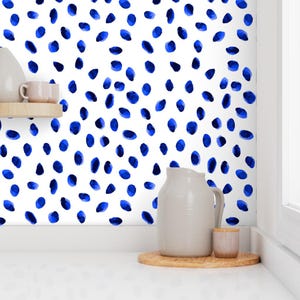 Blue Spots Wallpaper - Blue Splots by Limezinniasdesign - Blue Spots ...
