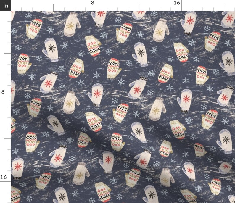 Mittens Fabric Mitten Weather by Allierunnion Mittens - Etsy