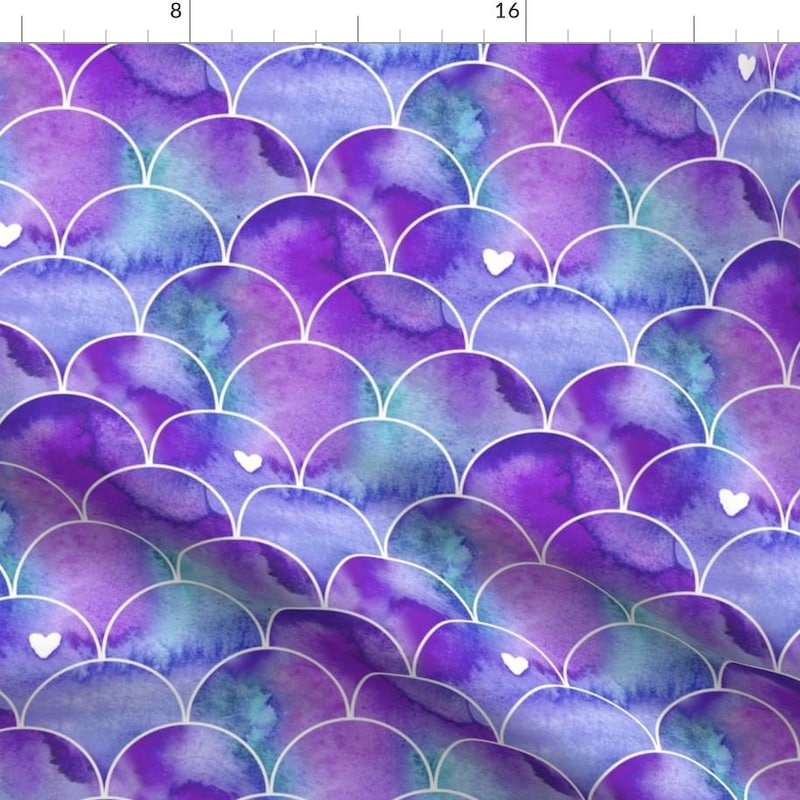 Mermaid Fabric - Etsy