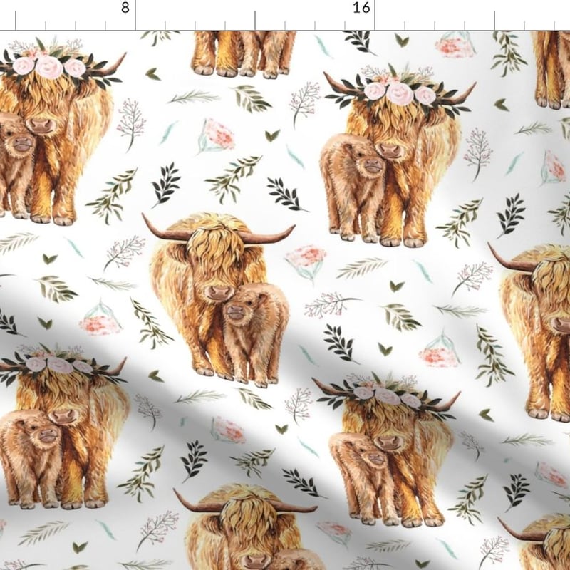 Highland Cow Fabric - Etsy