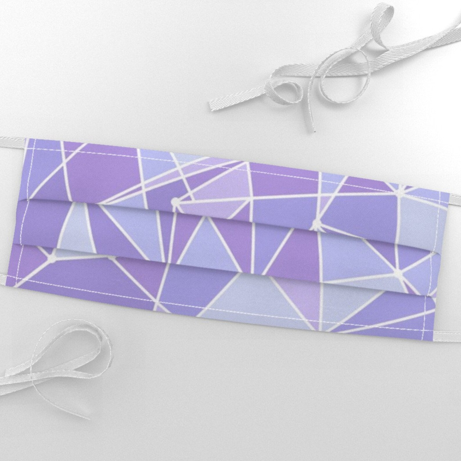 Geometric Fabric Purple Geometric Wall Large by - Etsy