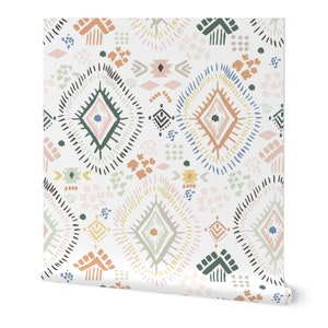 Boho Nursery Wallpaper Modern Aztec Color Print by Shopcabin - Etsy