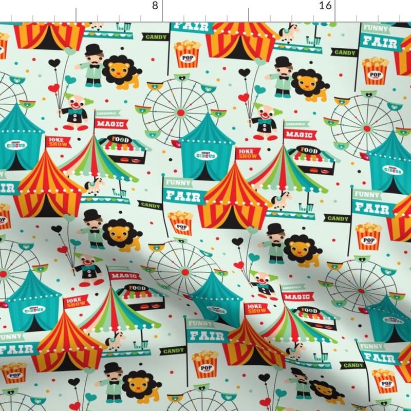 Circus Fabric - Etsy