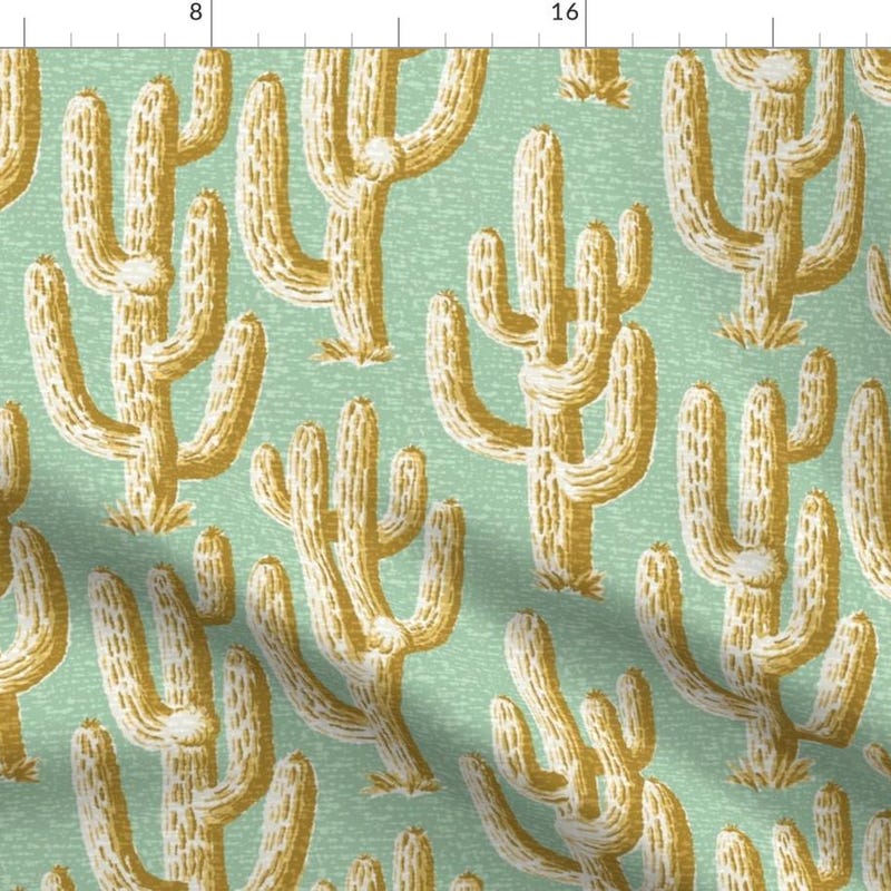 Novelty Cactus Fabric - Etsy