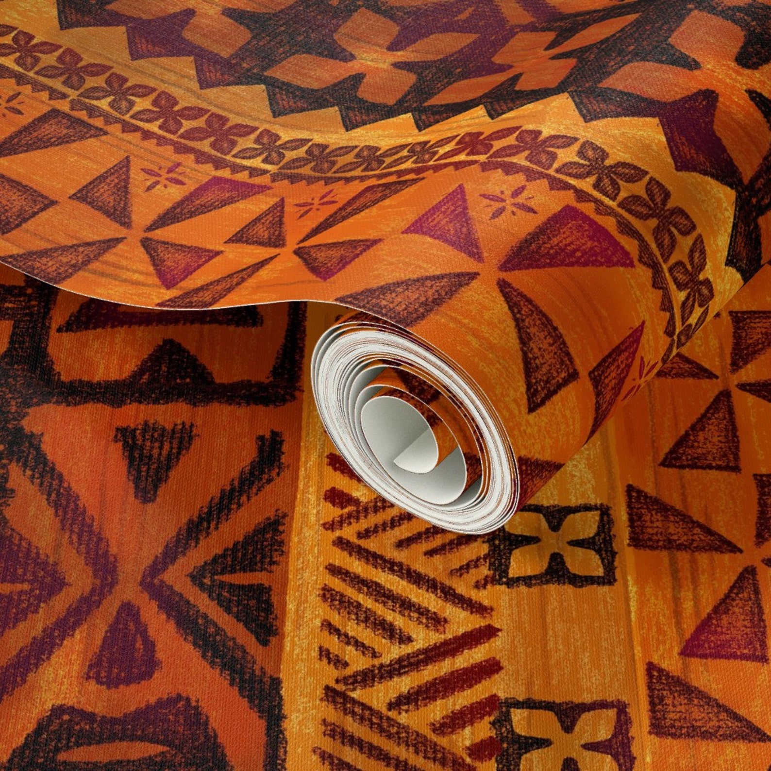 Tiki Tapa Wallpaper Tapa Flower by Woodyworld Tiki Tapa - Etsy