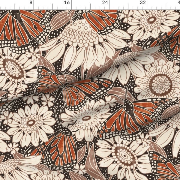 Linen Rust Fabric - Etsy