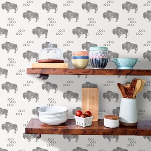 Buffalo Wallpaper Distressed Buffalo by Littlearrowdesign Buffalo ...