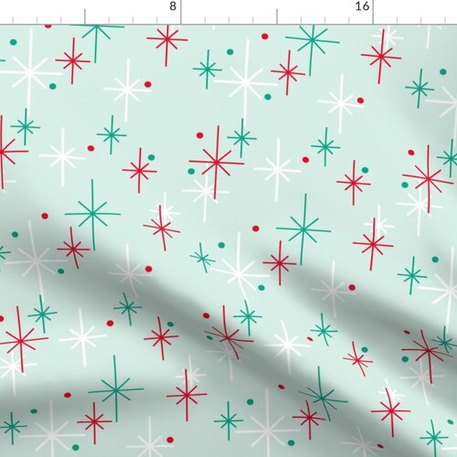 Vintage Santa Fabric Christmas Fabric by the Yard Retro - Etsy