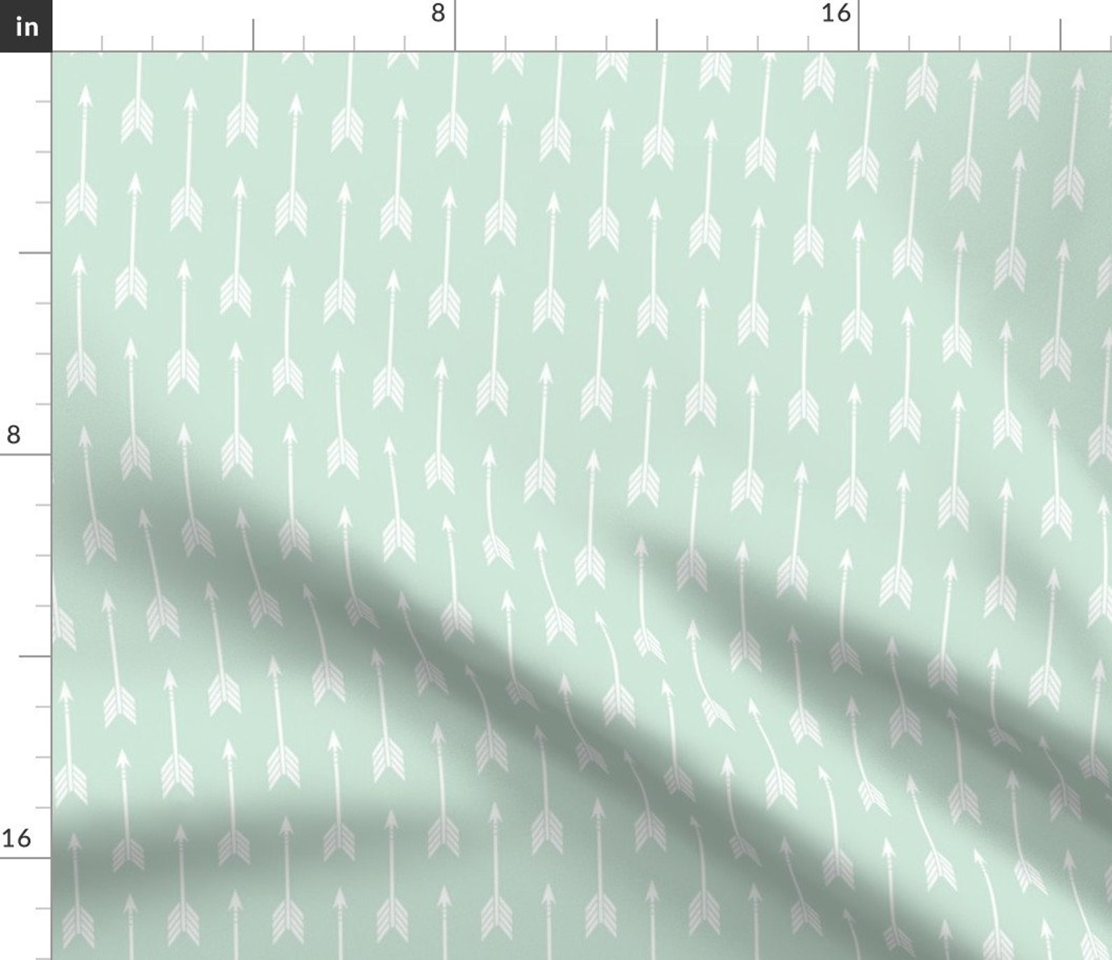 Fabric Arrow // Mint by Little Arrow Design Cotton Baby | Etsy