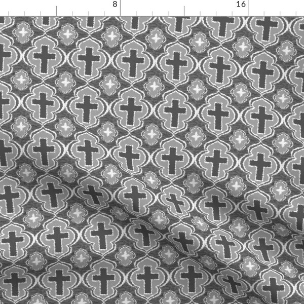 Christian Cross Fabric - Etsy