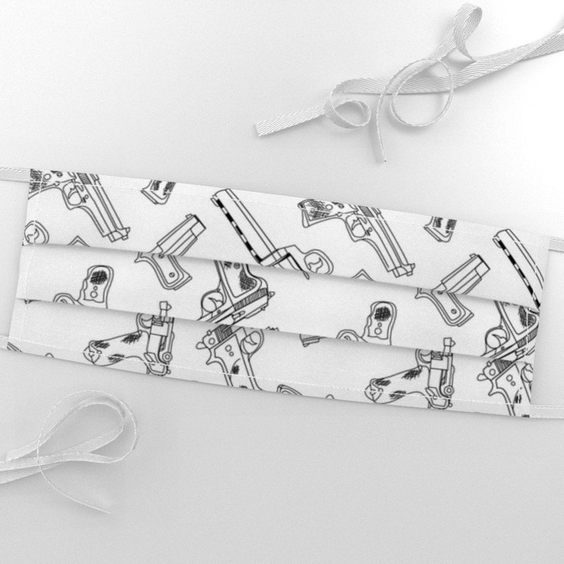 Guns Fabric Welcome to My Gun Show by Lauramarshdesigns | Etsy