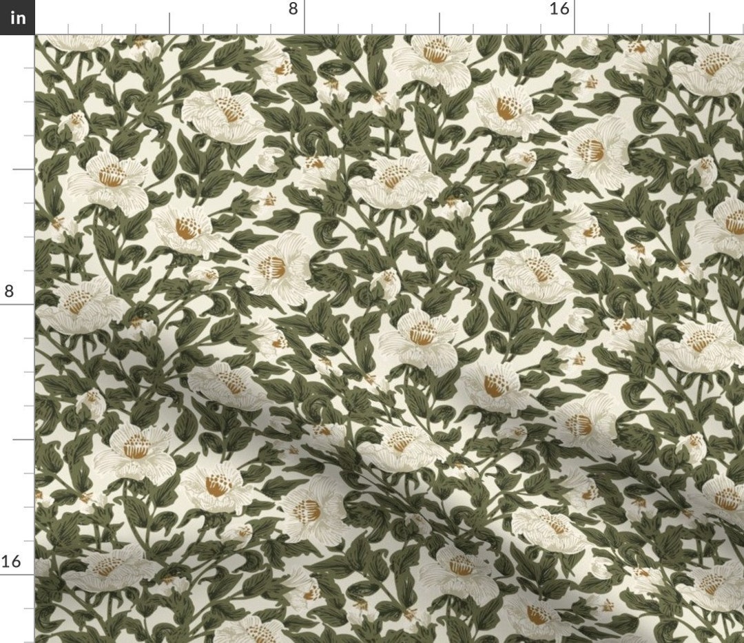 Victorian Floral Fabric Tangled Garden by Kashmira - Etsy