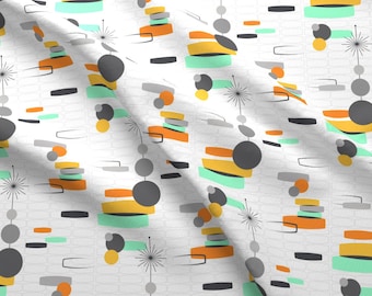 Mid century fabric | Etsy