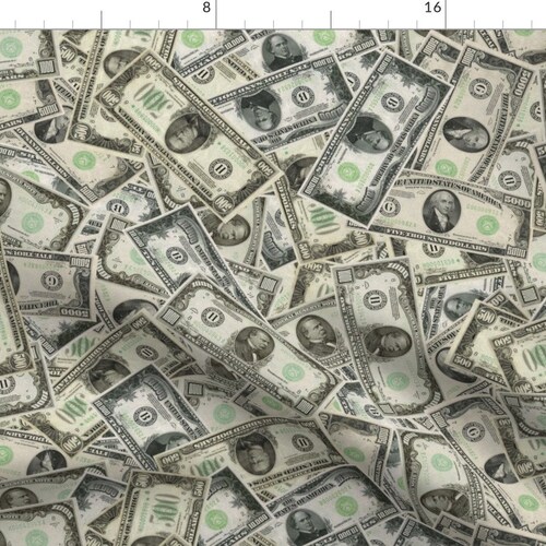 Money Fabric Dean's Big Money by Midcoast Miscellany - Etsy
