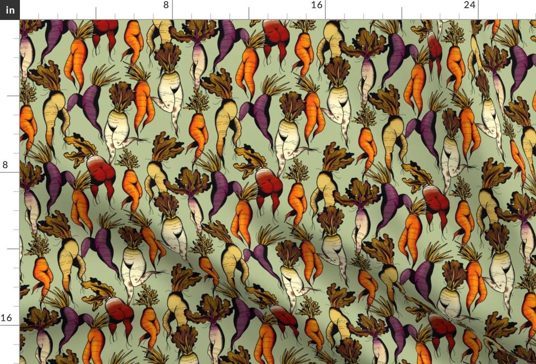 Carrot Butts Apparel Fabric - Carrot Dance by Cecilia_granata ...