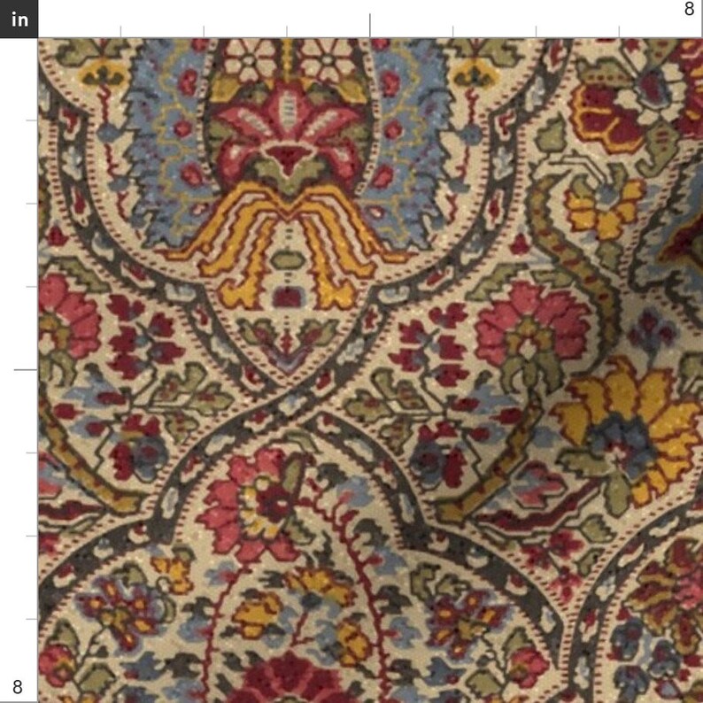 Paisley Fabric Alfred Paisley Mosaic Medium by | Etsy