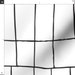 Black and White Minimalist Grid Fabric Grid by Weegallery Black and ...