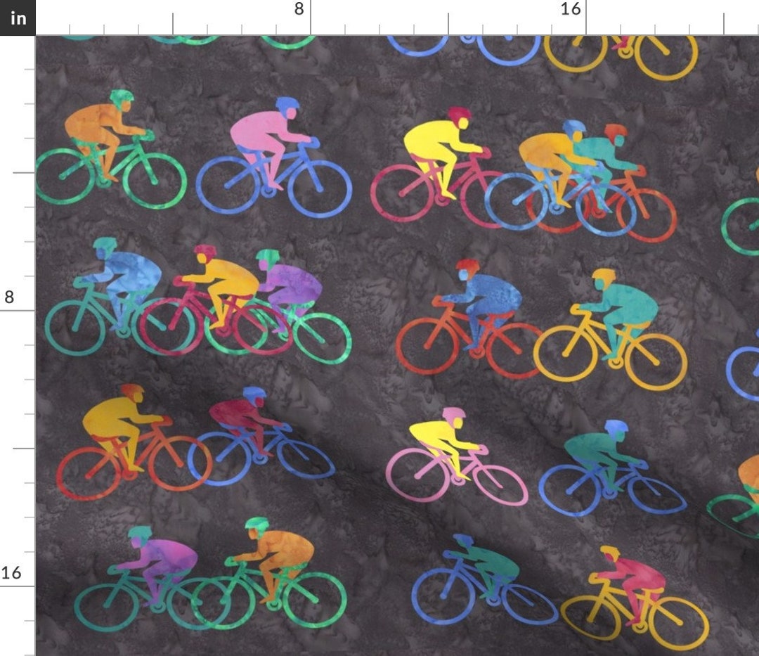 Painted Biking Fabric Bikers Dark Grey by Jvclawrence Race Wheels Tyres ...