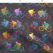 Painted Biking Fabric Bikers Dark Grey by Jvclawrence Race - Etsy