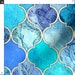 Moroccan Fabric Cobalt Blue and Aqua Decorative Moroccan Tiles Large by ...